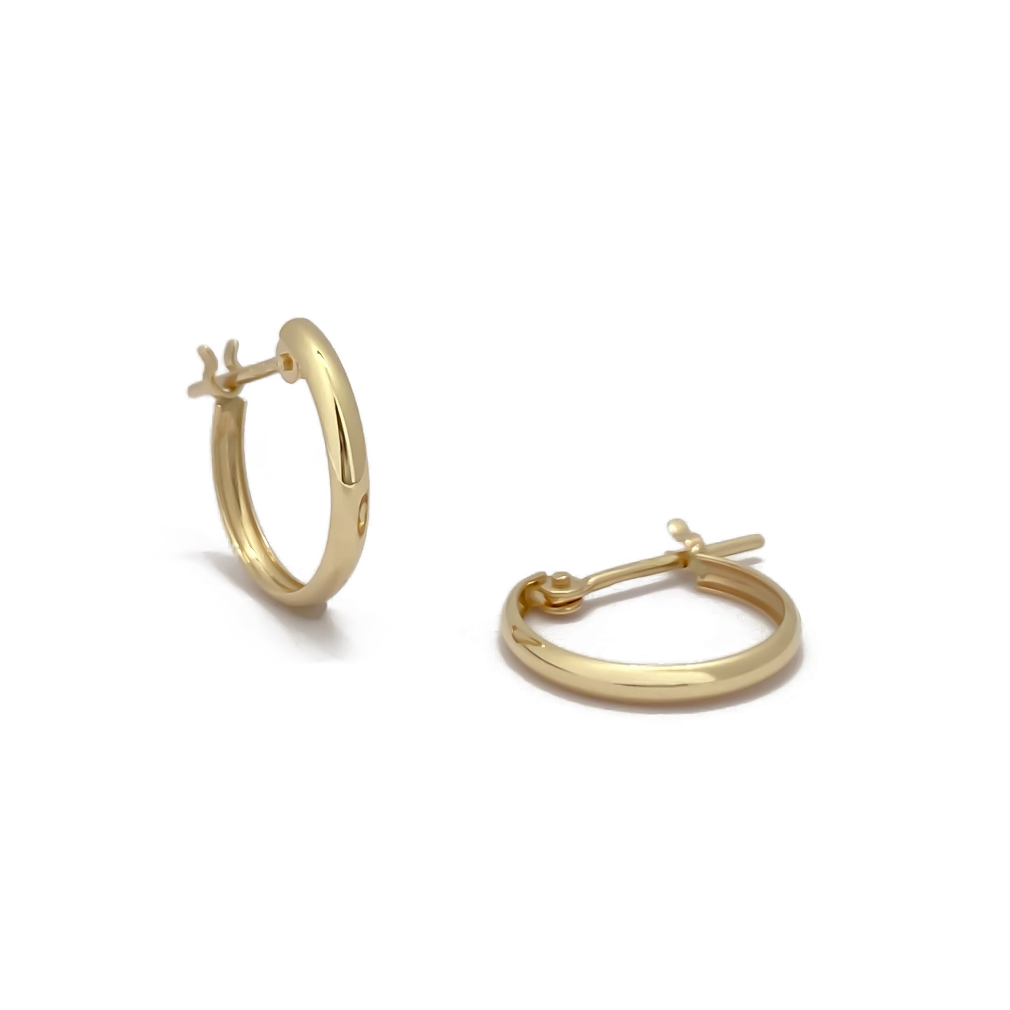 K10 or K18 クロッシングフープ ピアス｜GD3039・3040